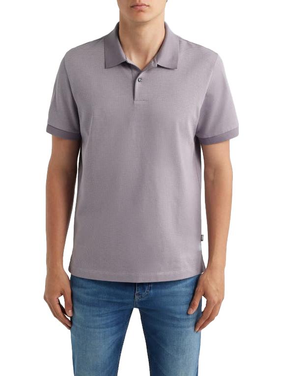 BOSS parlay cotton piqué polo